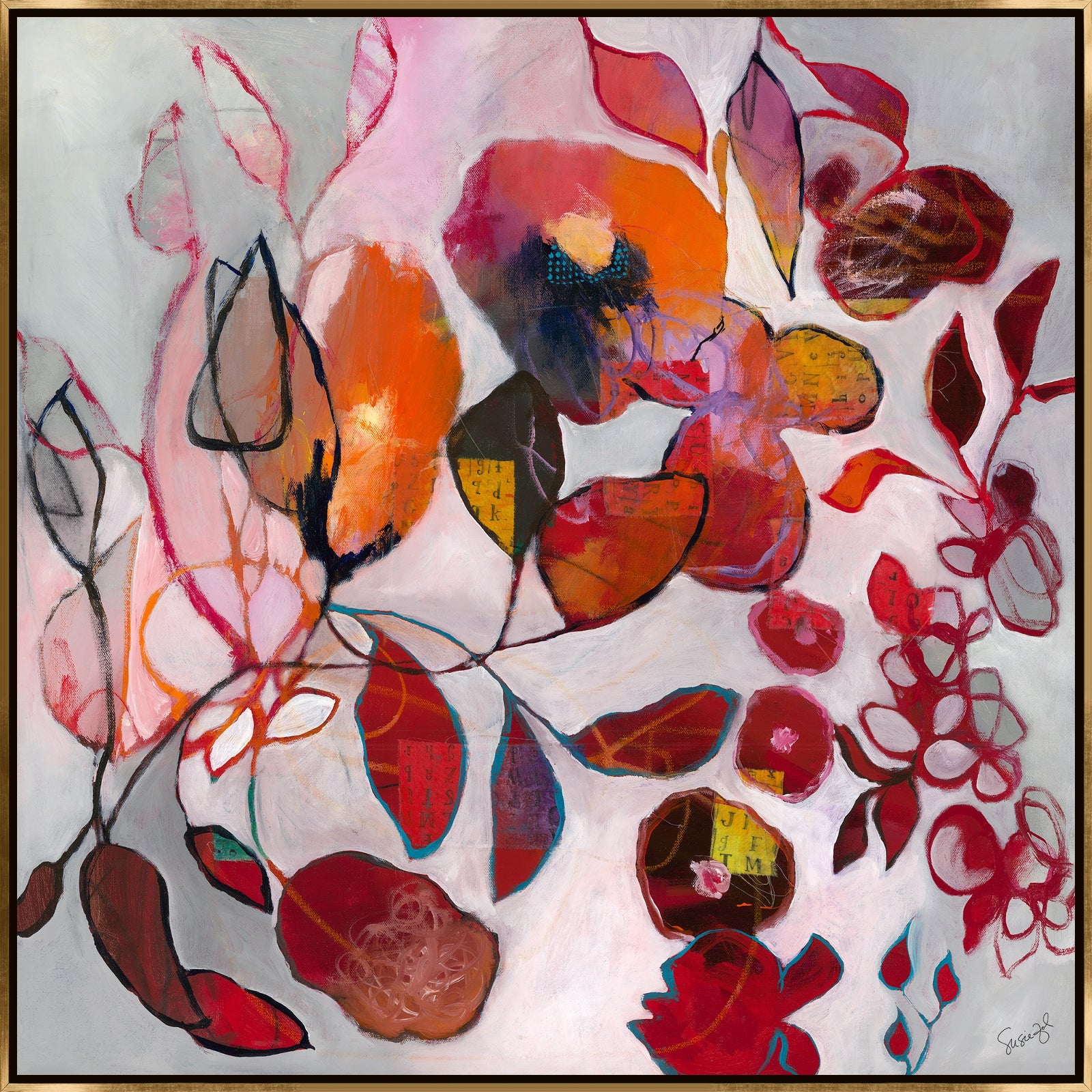 "GIVE ME A PIECE OF YOUR HEART" CANVAS ART GICLEE | 40" x 40 ...