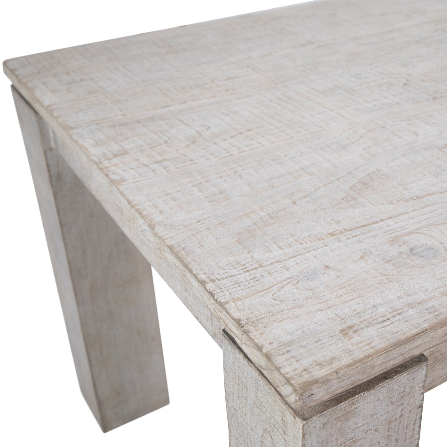 ASPEN RUSTIC WHITE WASHED PINE DINING TABLE – ShopDesignTap
