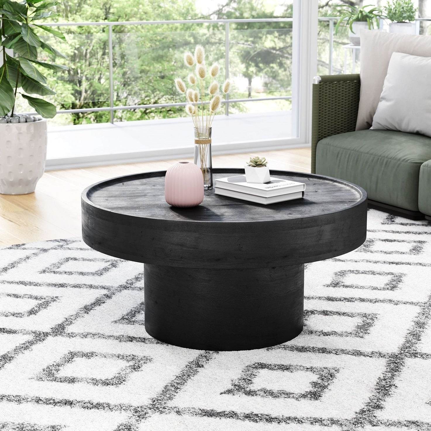 BOLT MATTE BLACK MANGO COFFEE TABLE ShopDesignTap