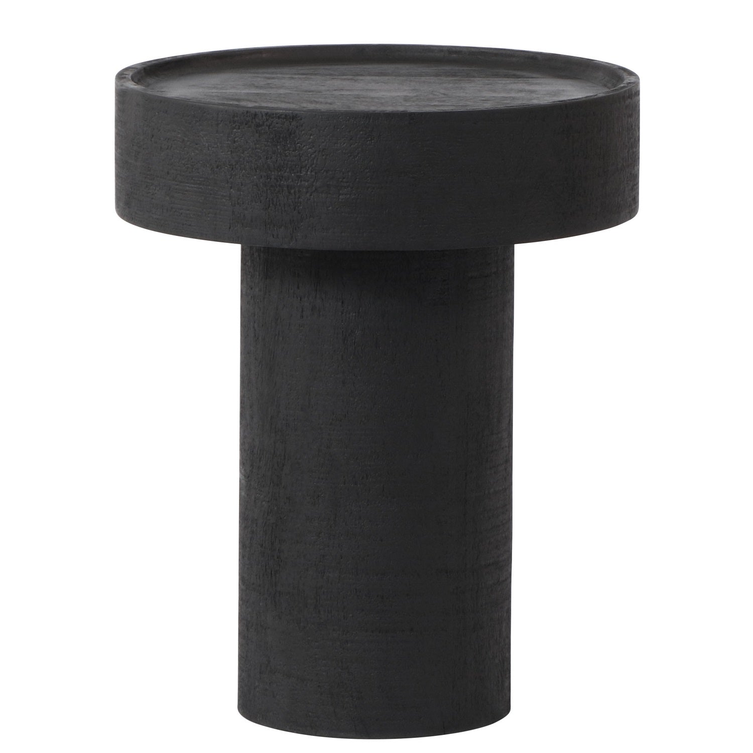Matte black side table store