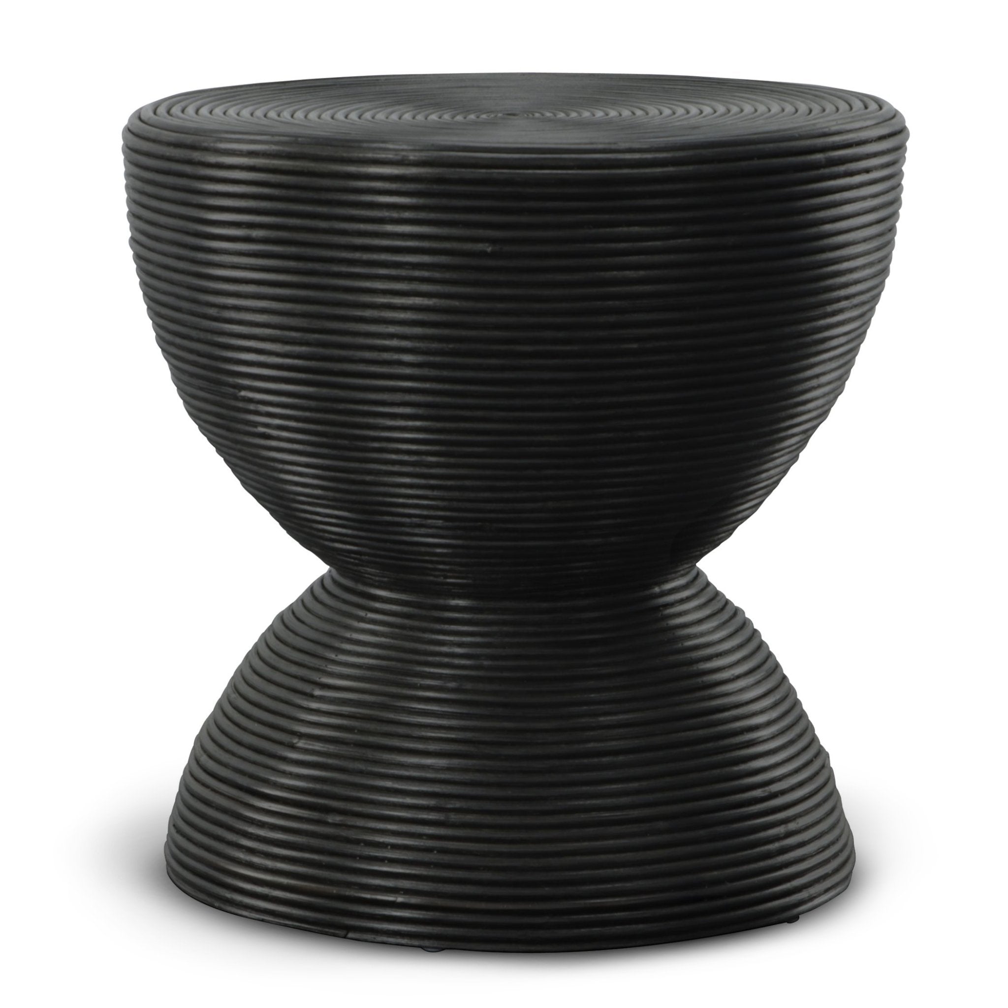 BONGO RATTAN SIDE TABLE: BLACK – ShopDesignTap