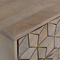 CUBIC MANGO WOOD + BRASS NIGHTSTAND – ShopDesignTap