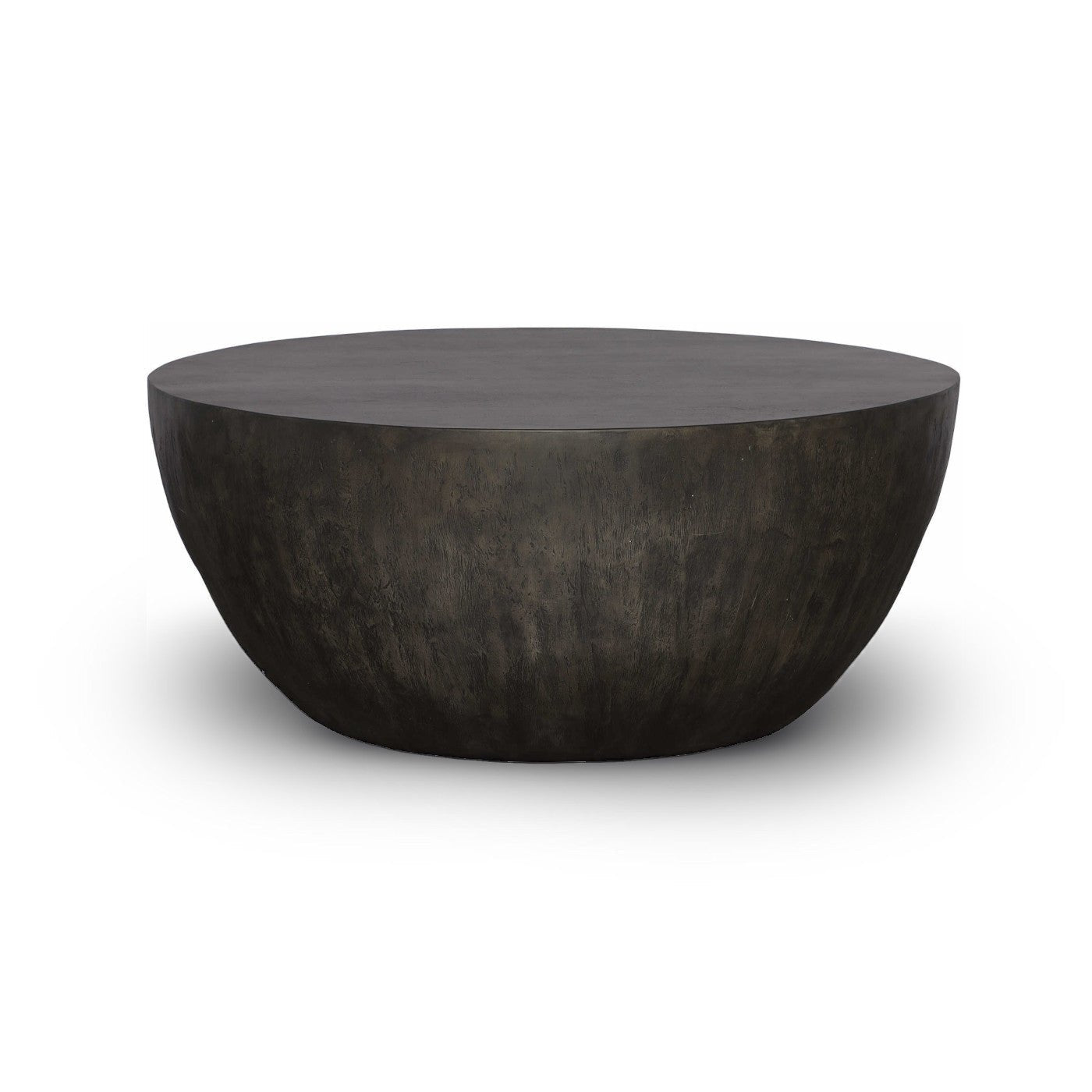FLOKI 42"ROUND DRUM COFFEE TABLE | EBONY – ShopDesignTap