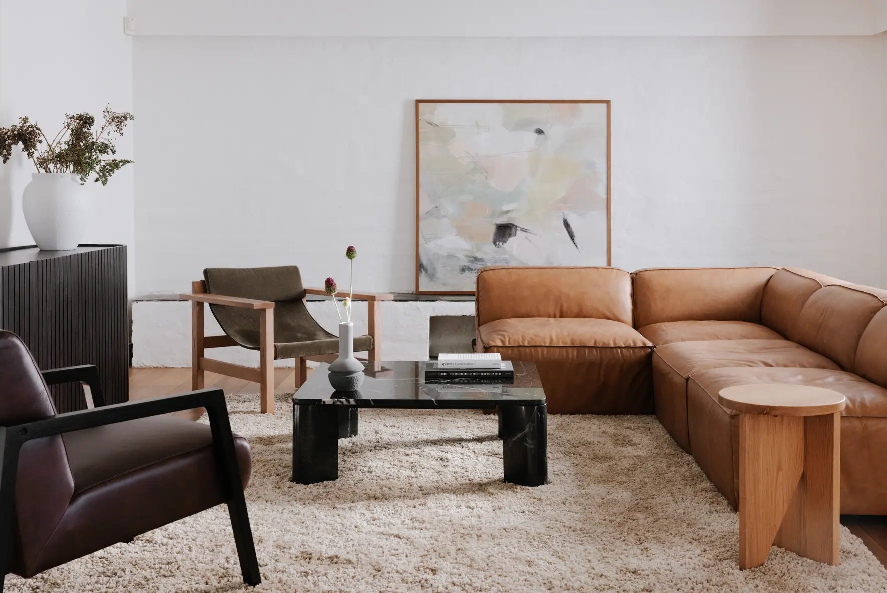 FRAGMENT BLACK MARBLE COFFEE TABLE – ShopDesignTap