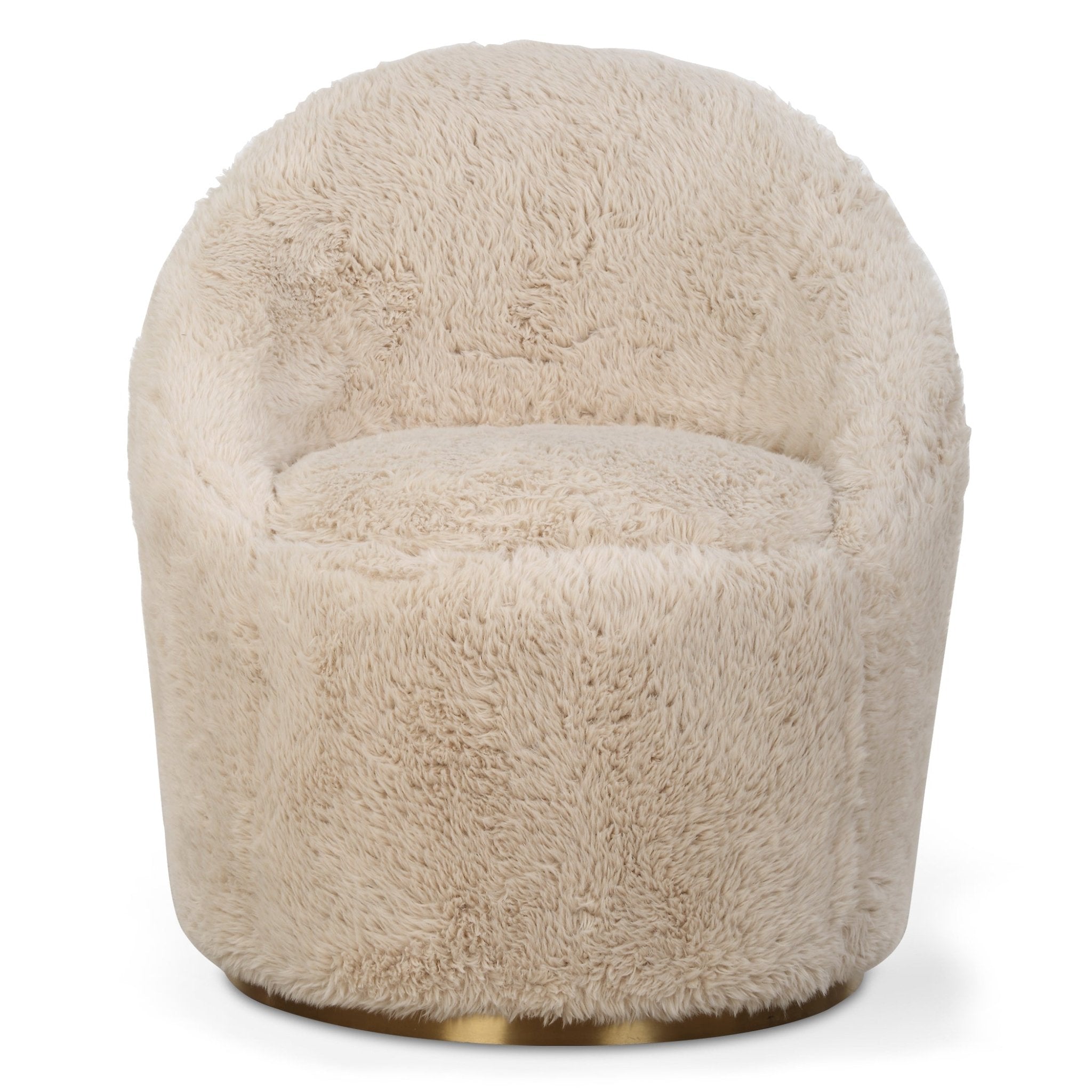 MINKA SHEEPSKIN SHAG SWIVEL CHAIR – ShopDesignTap
