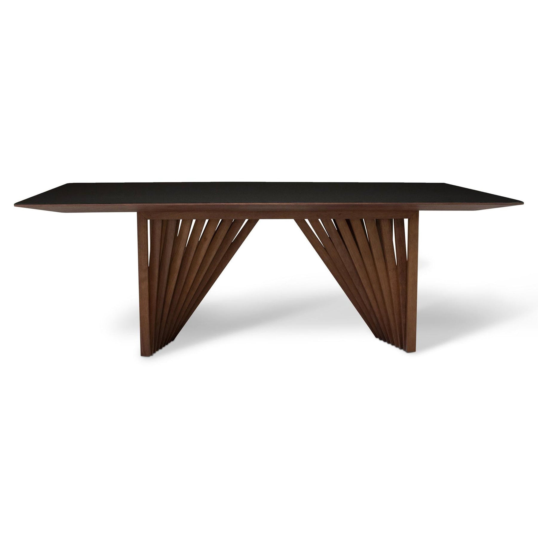 ELEGANT BRAZILIAN LAGUNA GLASS TOP RECTANGULAR DINING TABLE – ShopDesignTap