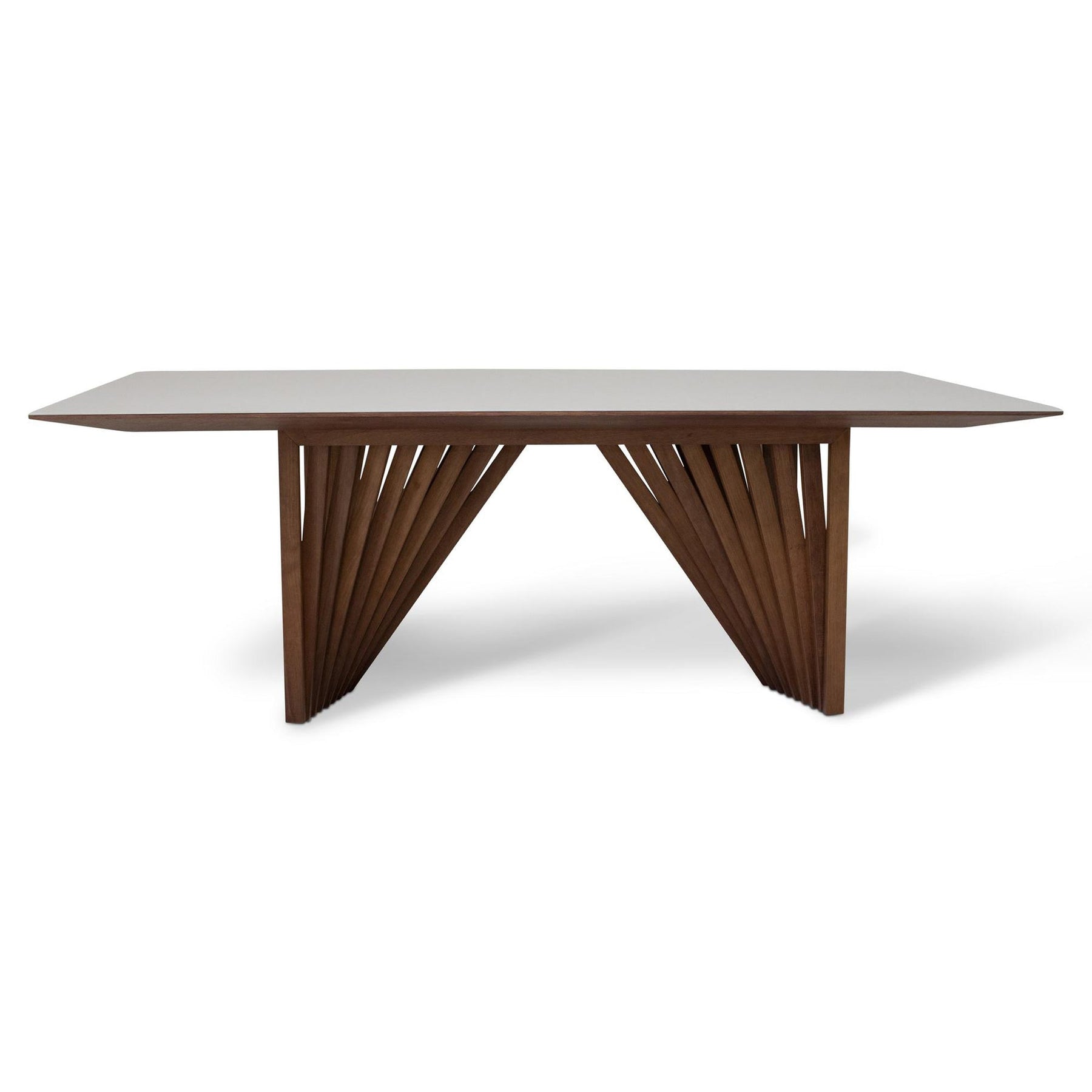 ELEGANT BRAZILIAN LAGUNA GLASS TOP RECTANGULAR DINING TABLE – ShopDesignTap