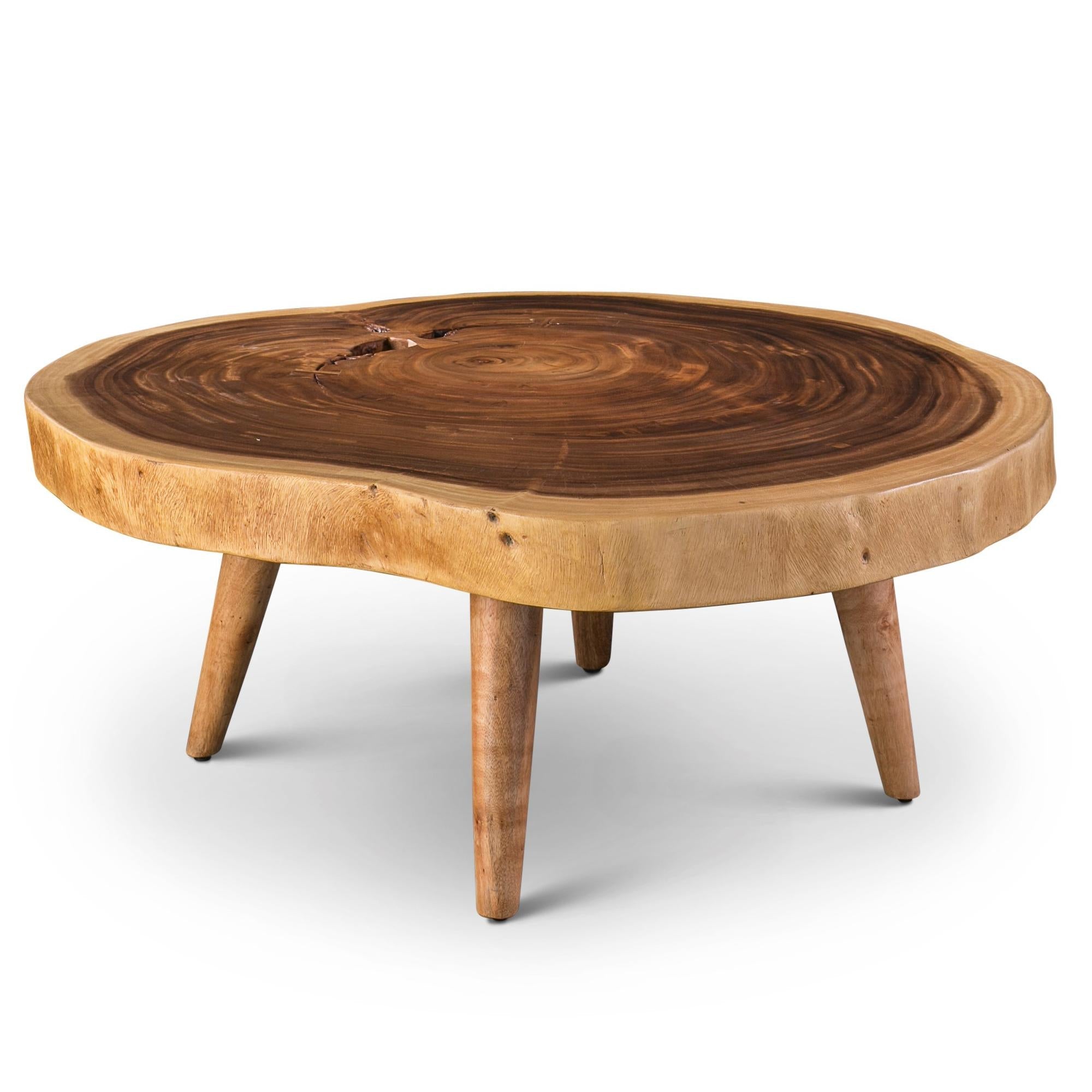 NATURALS SOLID CHAMCHA WOOD FREDDIE MIDCENTURY COFFEE TABLE – ShopDesignTap