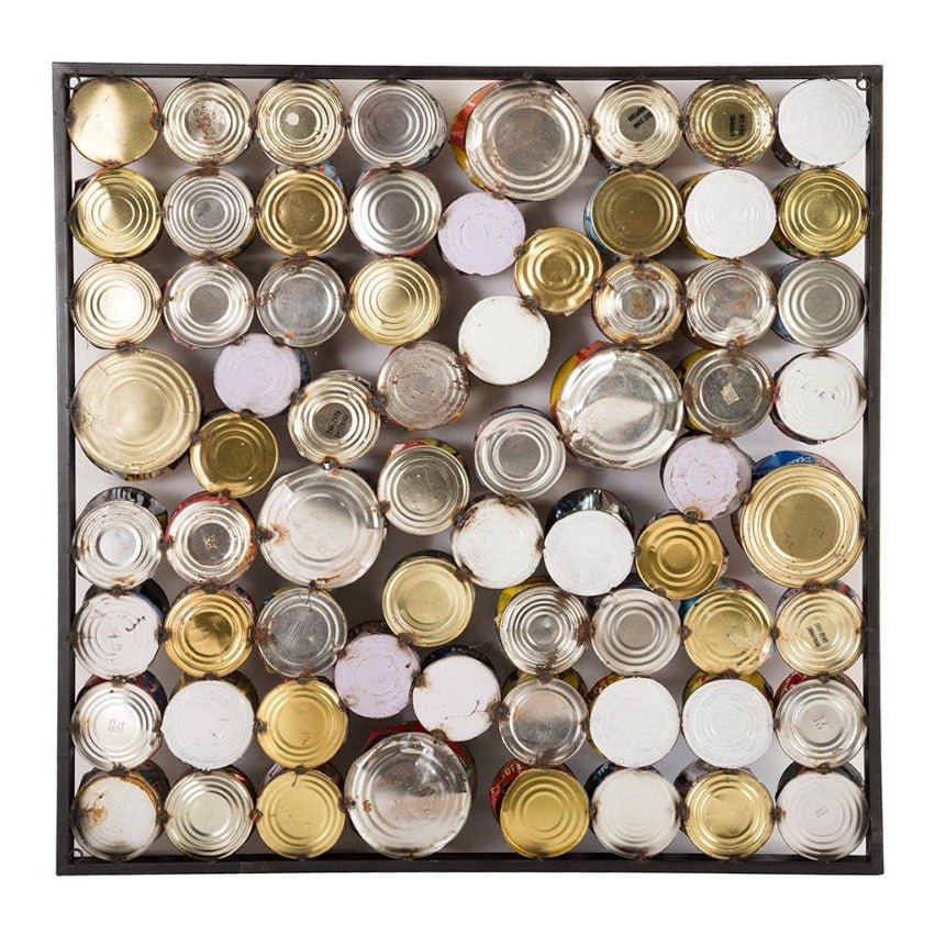 RECYCLED PAINT CANS WALL ART | 40"W x 5"D x 40"H – ShopDesignTap