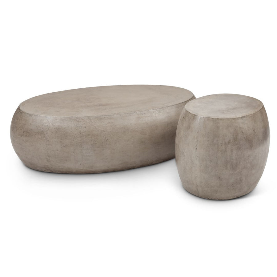 RIVERSTONE CONCRETE COFFEE TABLE : ORGANIC INDUSTRIAL – ShopDesignTap