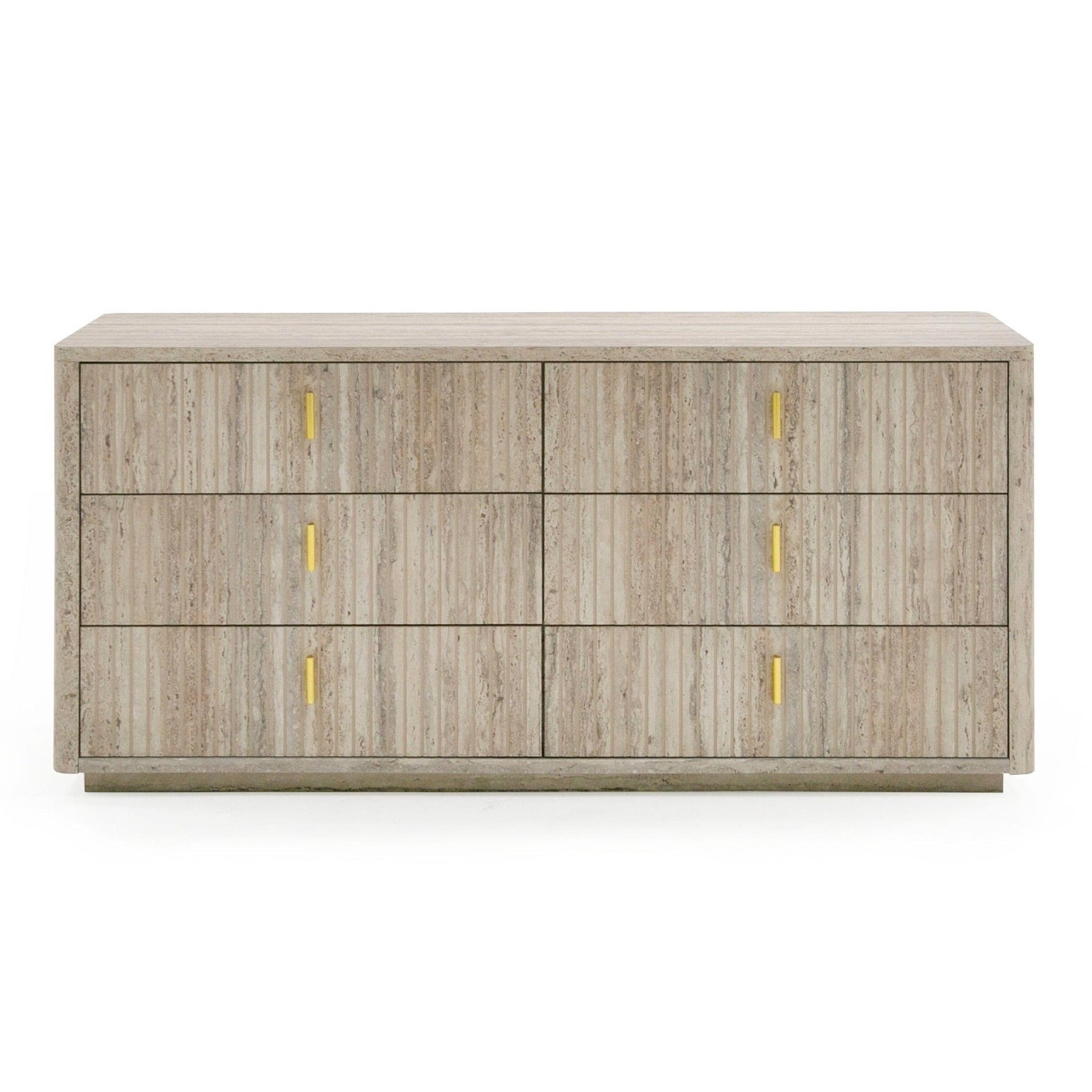 ROMA FAUX TRAVERTINE DRESSER | 68"W x 20"D x 32"H – ShopDesignTap
