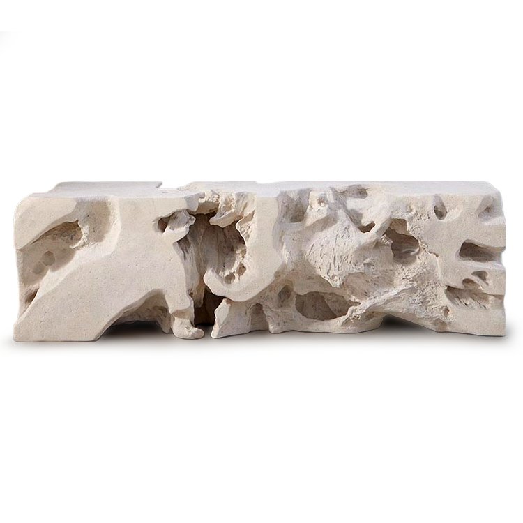 59" Roman Stone Free From Bench | Organic Modern – ShopDesignTap