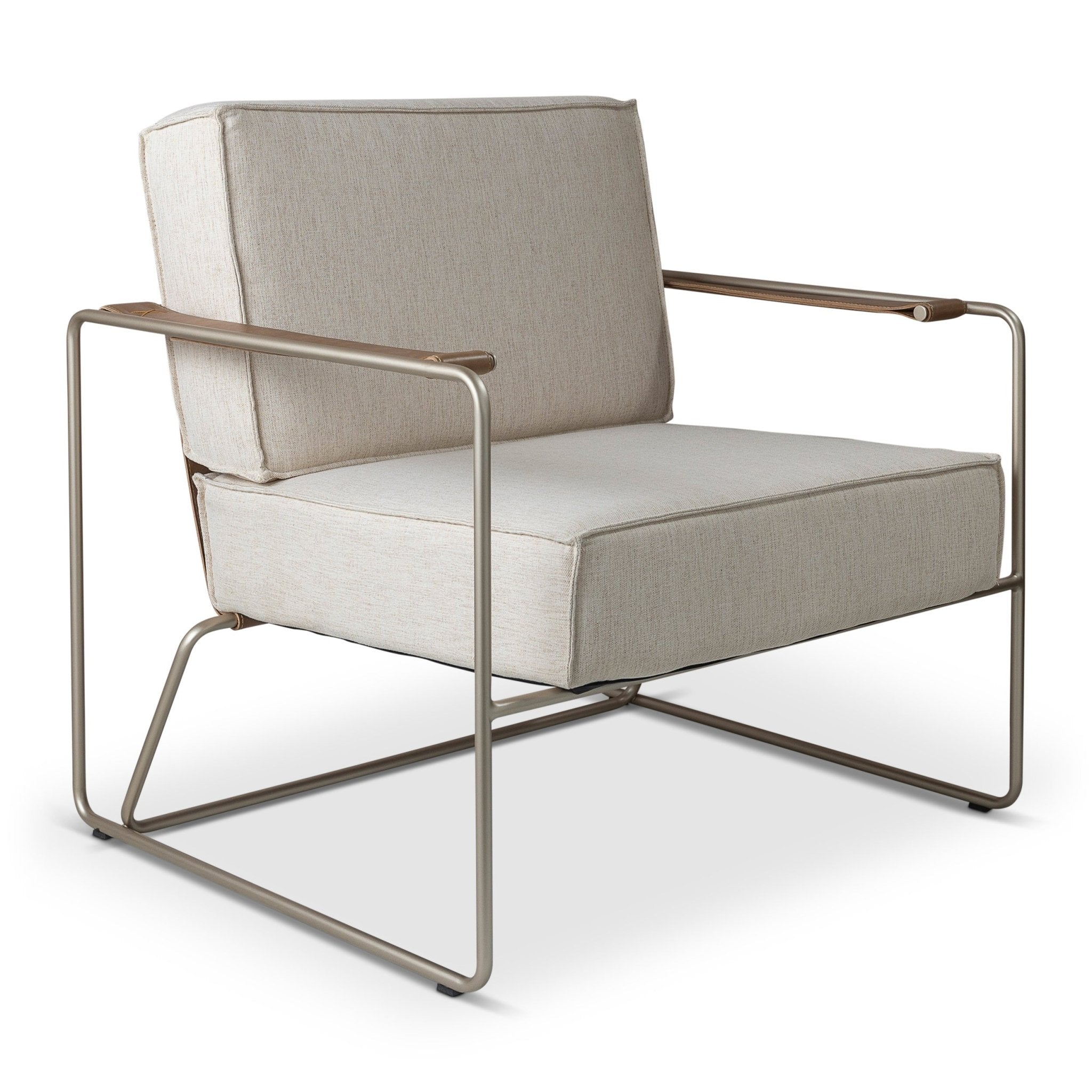 Sampa Leather Strapped Arm Chair | DesignTap – ShopDesignTap