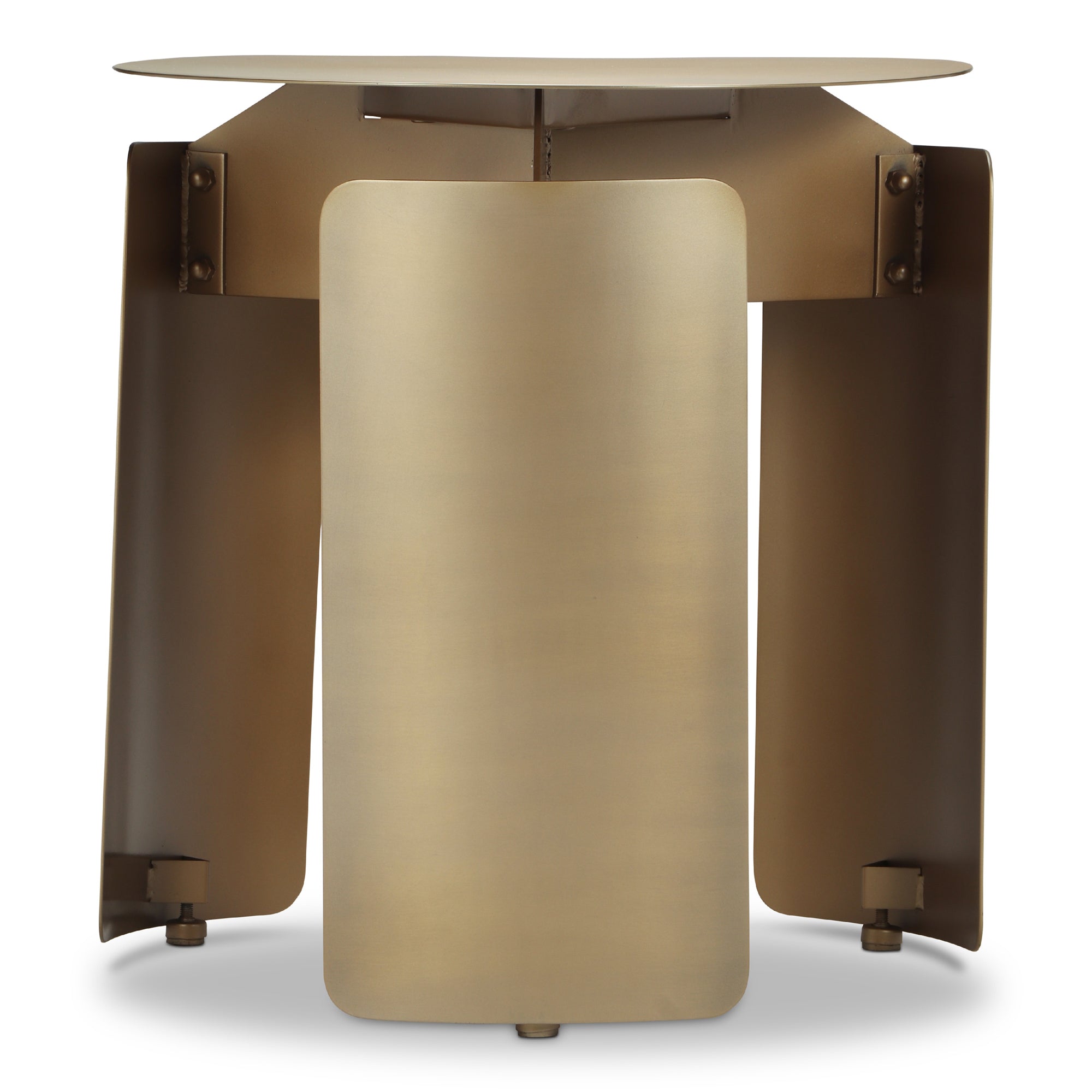 SENSHI INDUSTRIAL ROUND TOP END TABLE MODERN ELEGANCE – ShopDesignTap