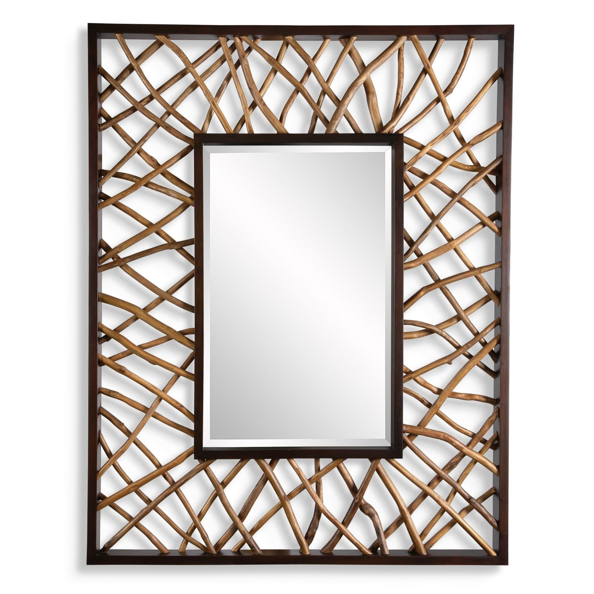 TEAK MAZE RECTANGLE MIRROR – ShopDesignTap
