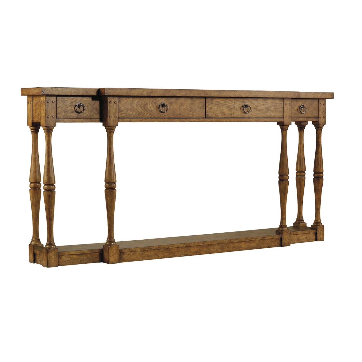 BARLOW CONSOLE: RUSTIC DRIFTWOOD | 72"W x 12"D x 34"H – ShopDesignTap