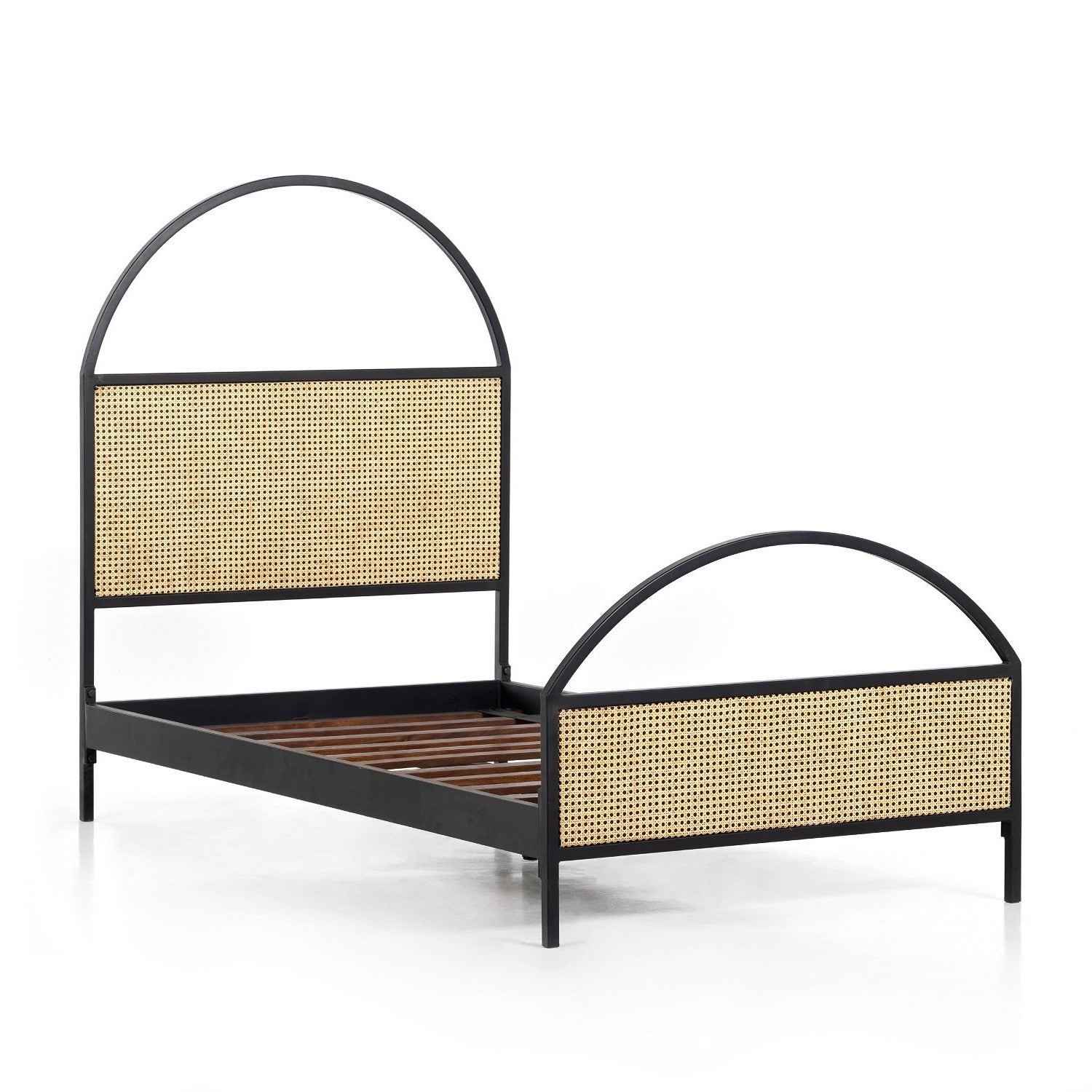 NATALIA ARCHED CANE PANEL BED – The Design Tap
