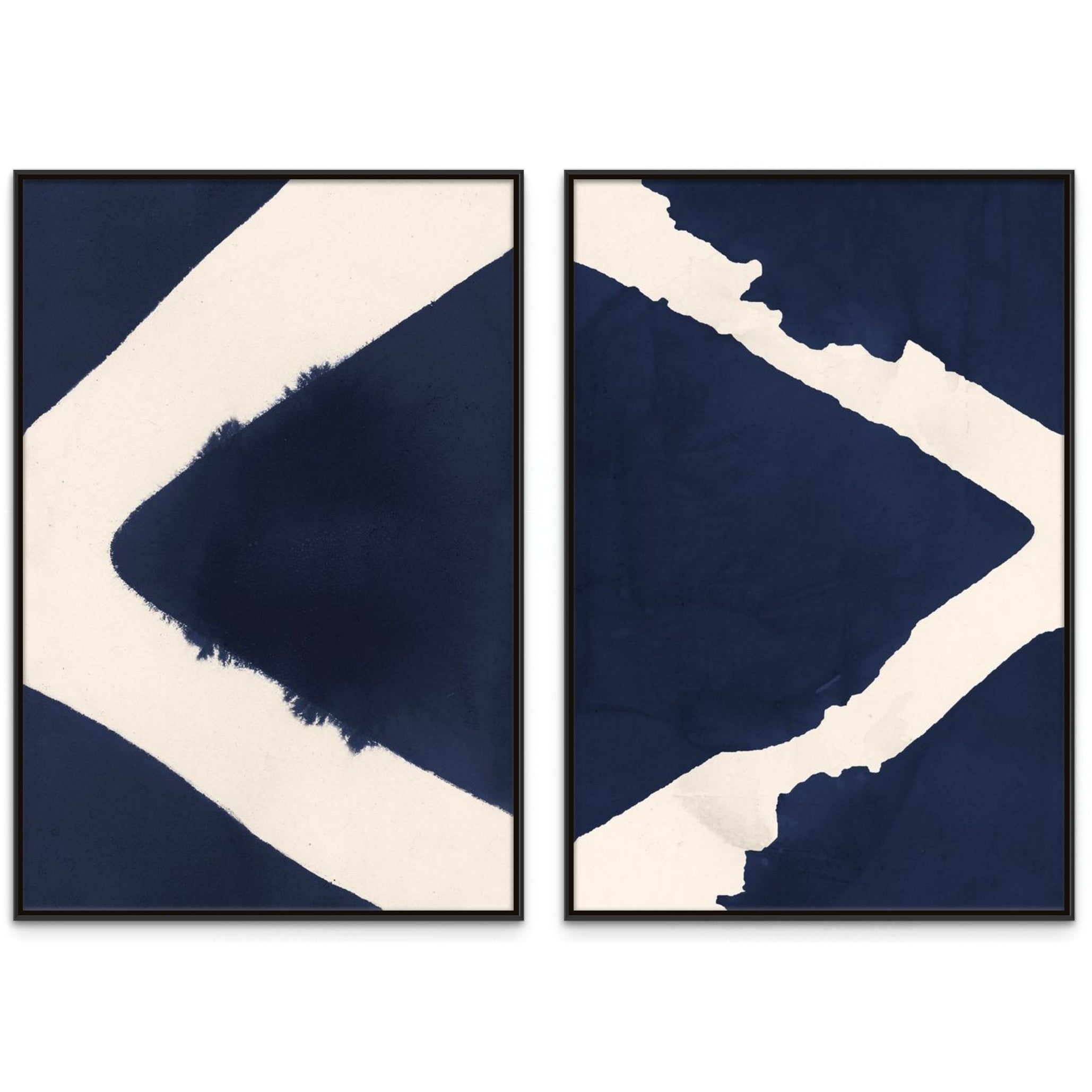 "NAVY ARROW" CANVAS ART DIPTYCH by Dawn Sweitzer | 30" x 45 ...